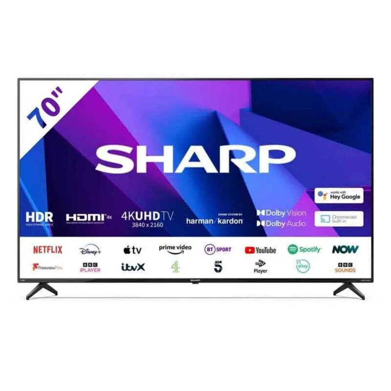 SHARP 4TC70FN2KL2: 70-Inch 4K Ultra HD LED Smart TV SHARP - Full Review ⭐